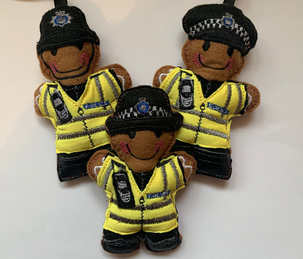 British Transport Police Felt Gingerbread Decorations. – Trolley Dollie ...
