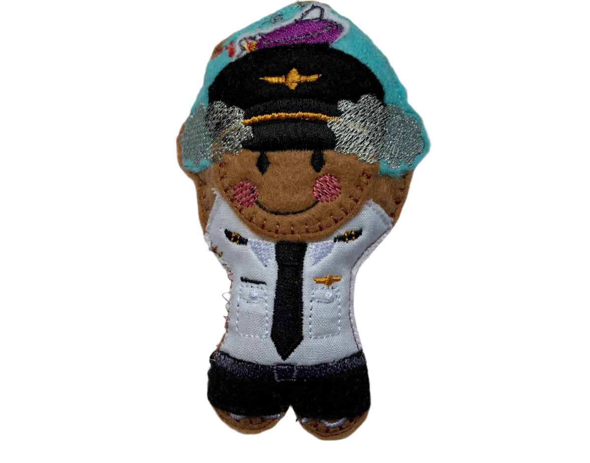 Airline Crew With Plane, Gingerbread Man Christmas Decoration ...