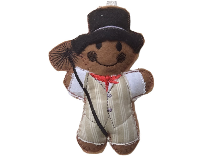 Chimney Sweep Gingerbread Man Decoration – Trolley Dollie Designs